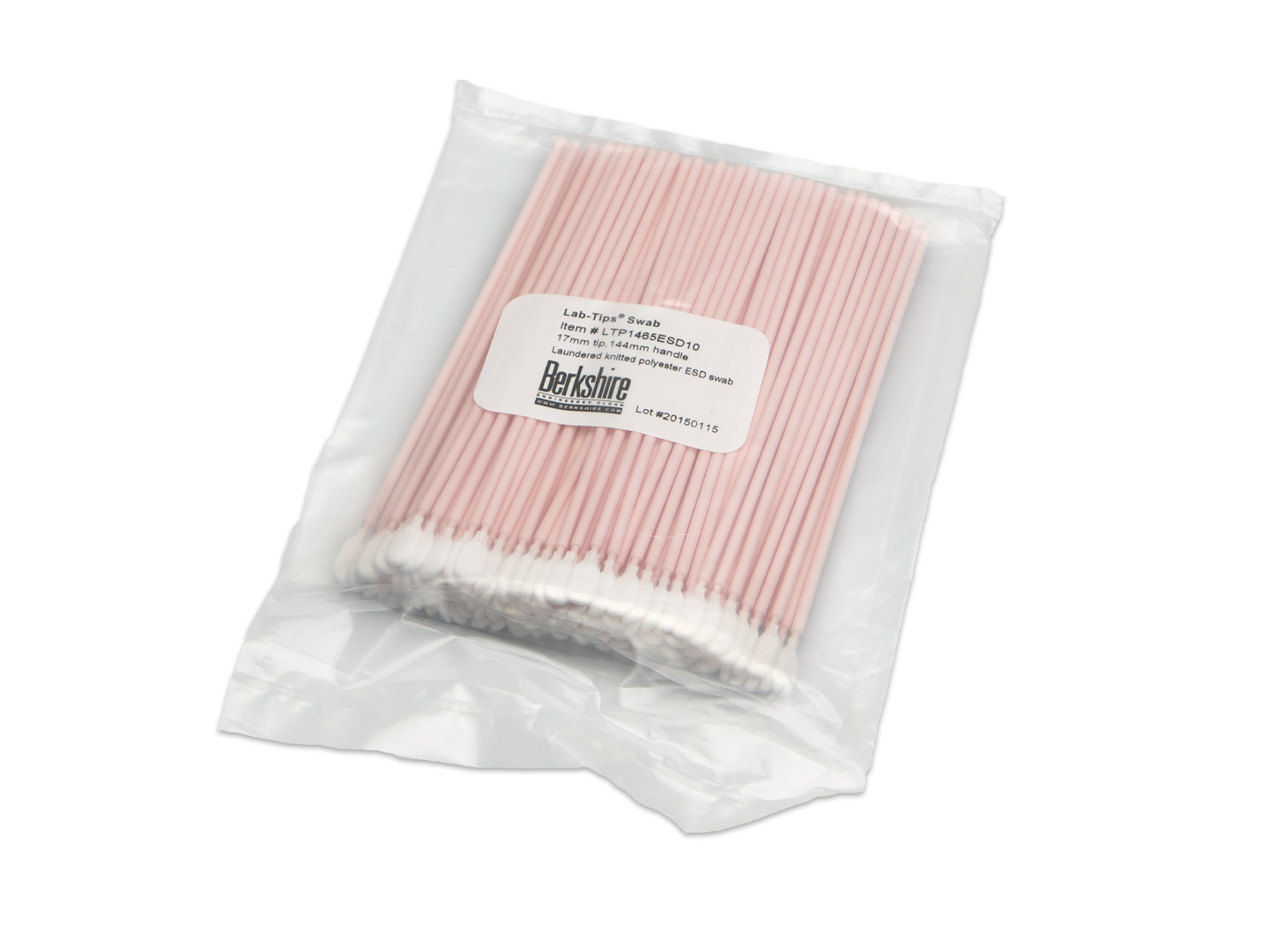 LTP1465ESD10P Polyester Anti Static ESD Swabs - Berkshire Corporation