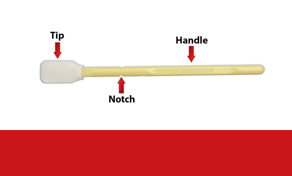 What is the proper swab technique for cleanroom surface testing ...